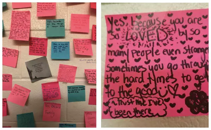 A Student's Cry For Help On A Bathroom Wall Sparks A Flood Of Post-It ...