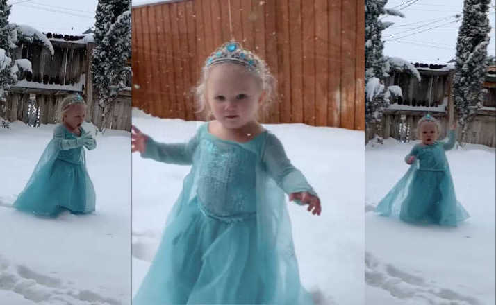 Viral Video Of Toddler Channeling Her Inner Elsa Will Melt Your Cold ...