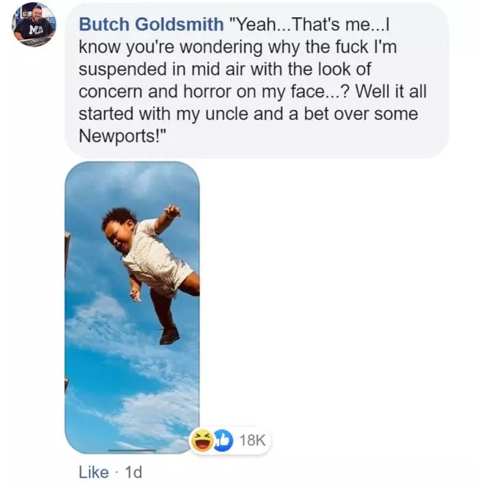 The Hilariously Funny Comments On This Baby Tossing Photo Are Just The ...