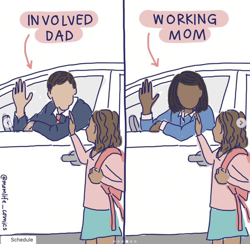 Comic Goes Viral Because It Highlights the Double Standard Between Moms ...