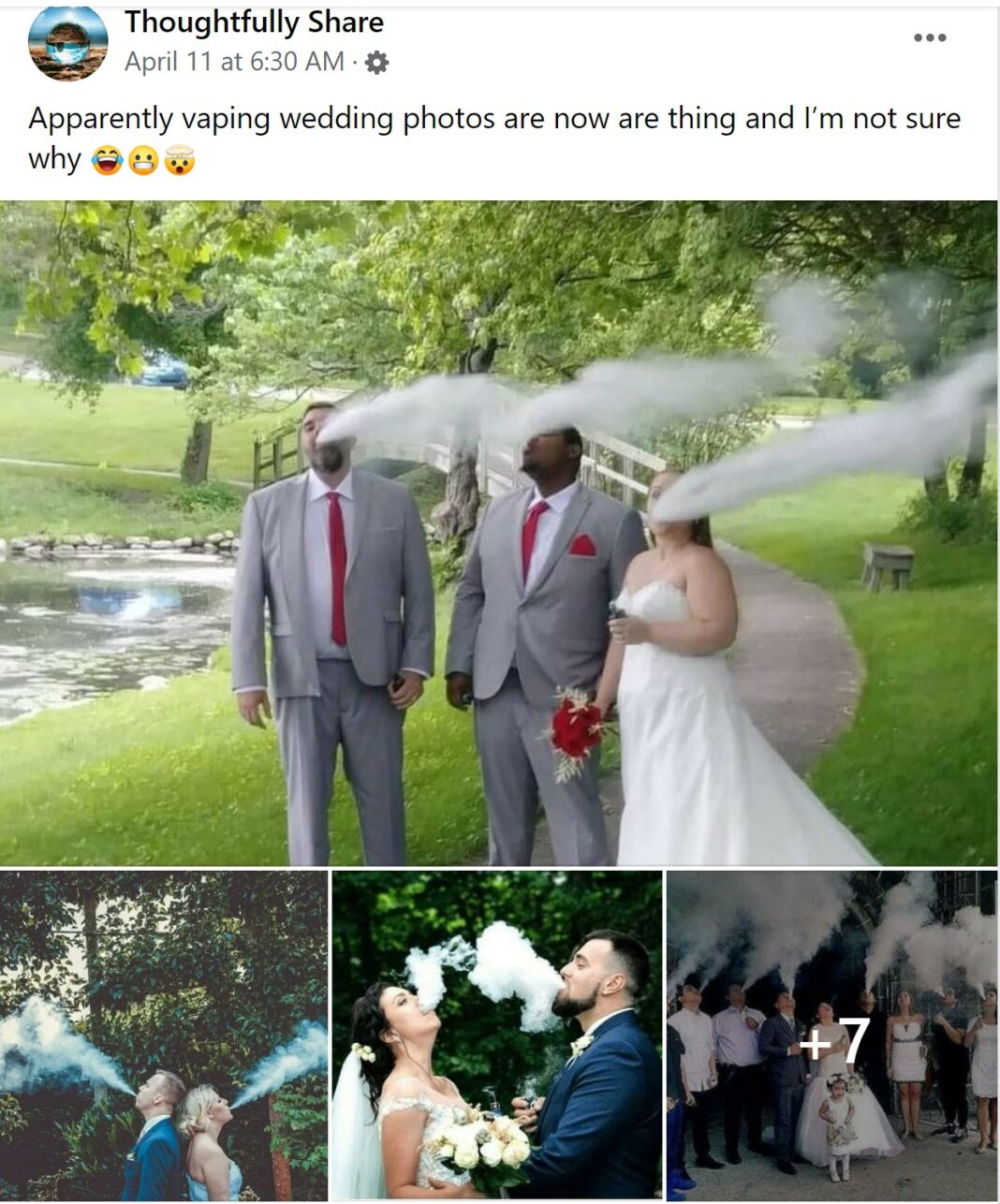 Vaping Wedding Photos Are Now A Thing And These Photos Make Us Wonder ...